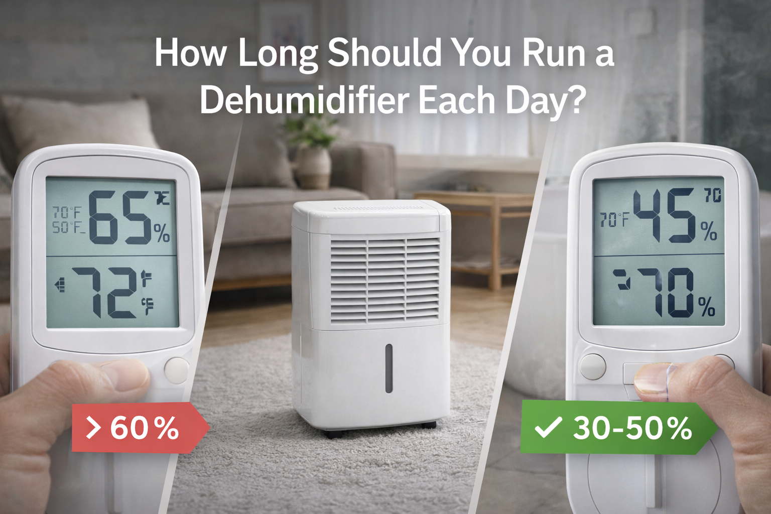 How Long Should You Run a Dehumidifier Each Day? - AquaNest Solutions